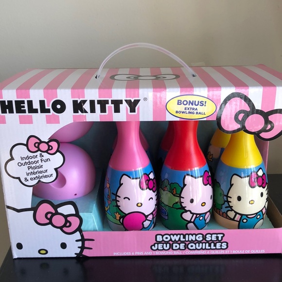 Hello Kitty | Toys | Hello Kitty Kids Colorful Bowling Set Game Toy ...